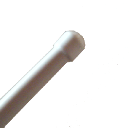 Embout couvrant porte tube PVC blanc