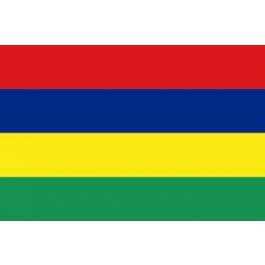 Drapeau Maurice 100 x 150 cm - véritable drapeau Mauricien en tissu ...