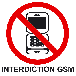 Panneau interdiction GSM PVC - panneaux d'interdiction : Promociel