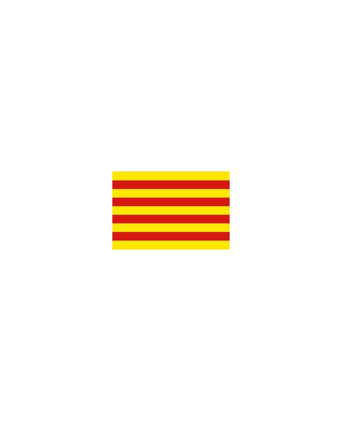 Drapeau Catalan 200 x 300 cm - véritable drapeau Catalan en tissu ...