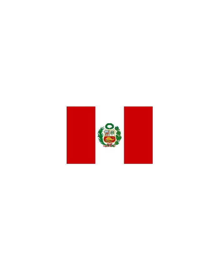 Drapeau Pérou 150 x 225 cm - véritable drapeau Péruvien en tissu ...