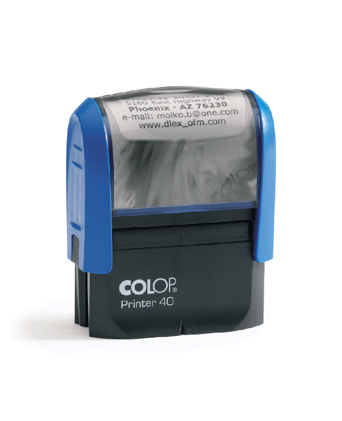 Tampon printer 20 avec 3 lignes personnalisées tampon encreur Colop ...