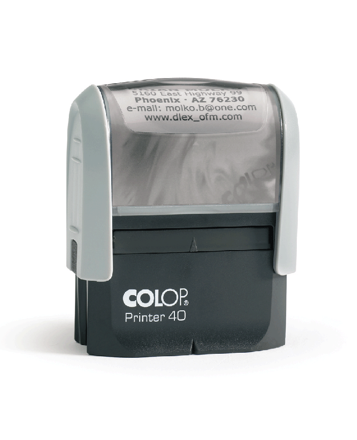 Tampon printer 40 5 lignes personnalisées tampon encreur Colop printer ...