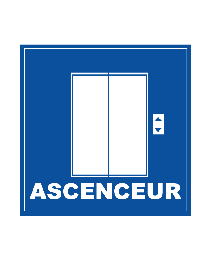 Panneau ascenseur alu - Panneaux d'information : Promociel