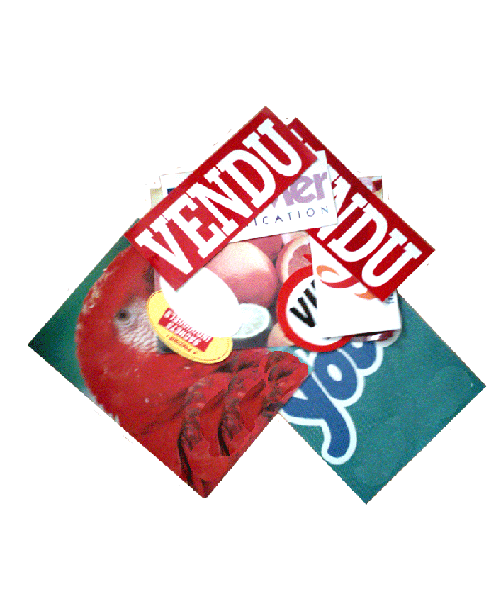 Autocollants publicitaires de 251 à 350 cm² personnalisés en 4 couleurs ...