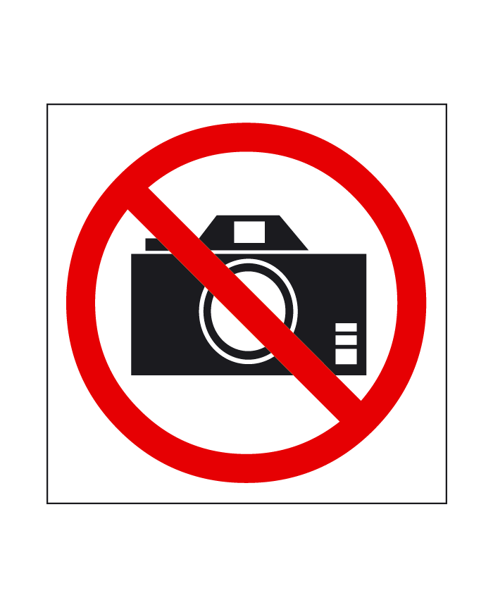 Autocollant photos interdites - autocollants d'interdiction : Promociel