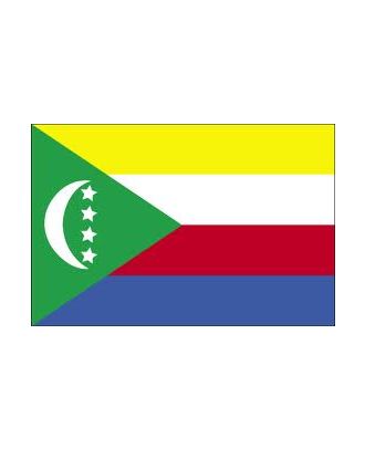 Drapeau Comores 200 x 300 cm - véritable drapeau Comorien en tissu ...