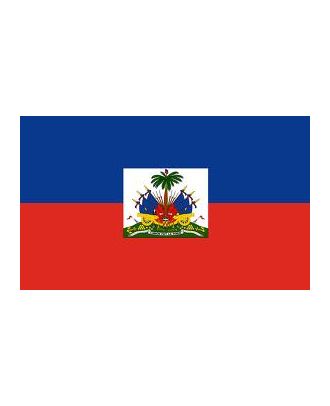 Drapeau Haïti 200 x 300 cm - véritable drapeau Haitien en tissu : Promociel