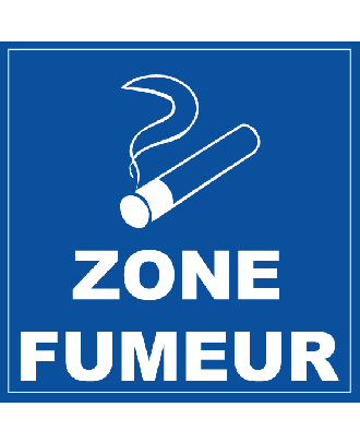 Panneau zone fumeur alu - panneaux d'information : Promociel